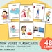 Action Verb Flashcards (48 Cards) Filipino Flashcards With English ...