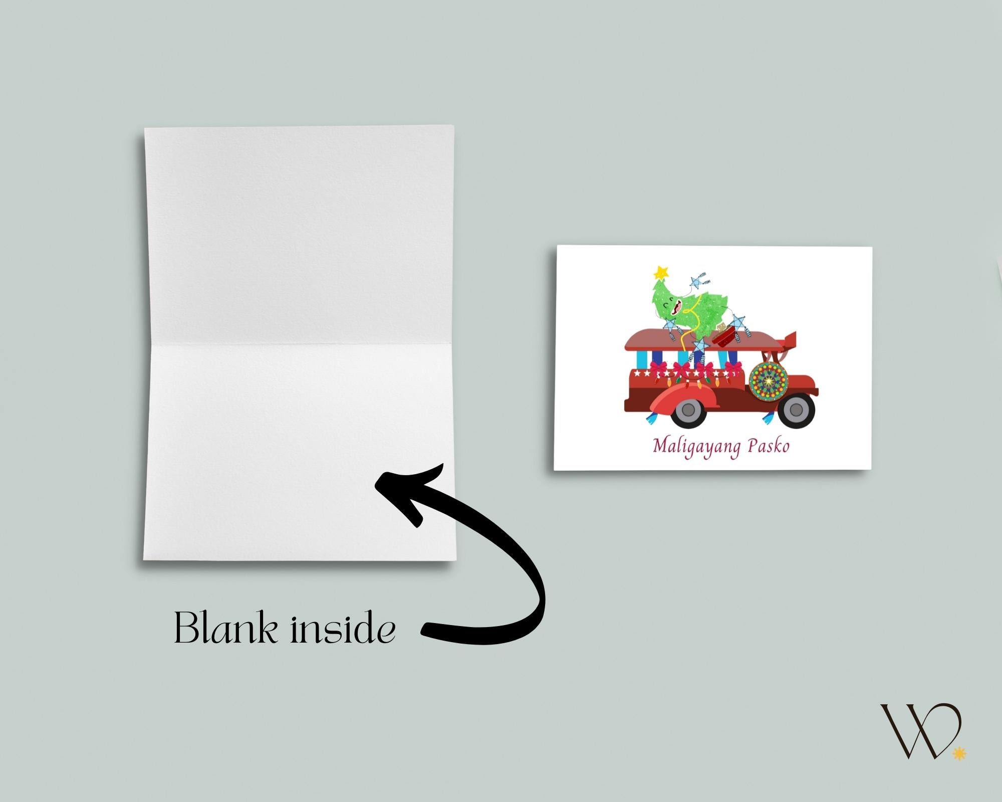 Christmas Jeepney Greeting Card Printable - Christmas Card Printable ...