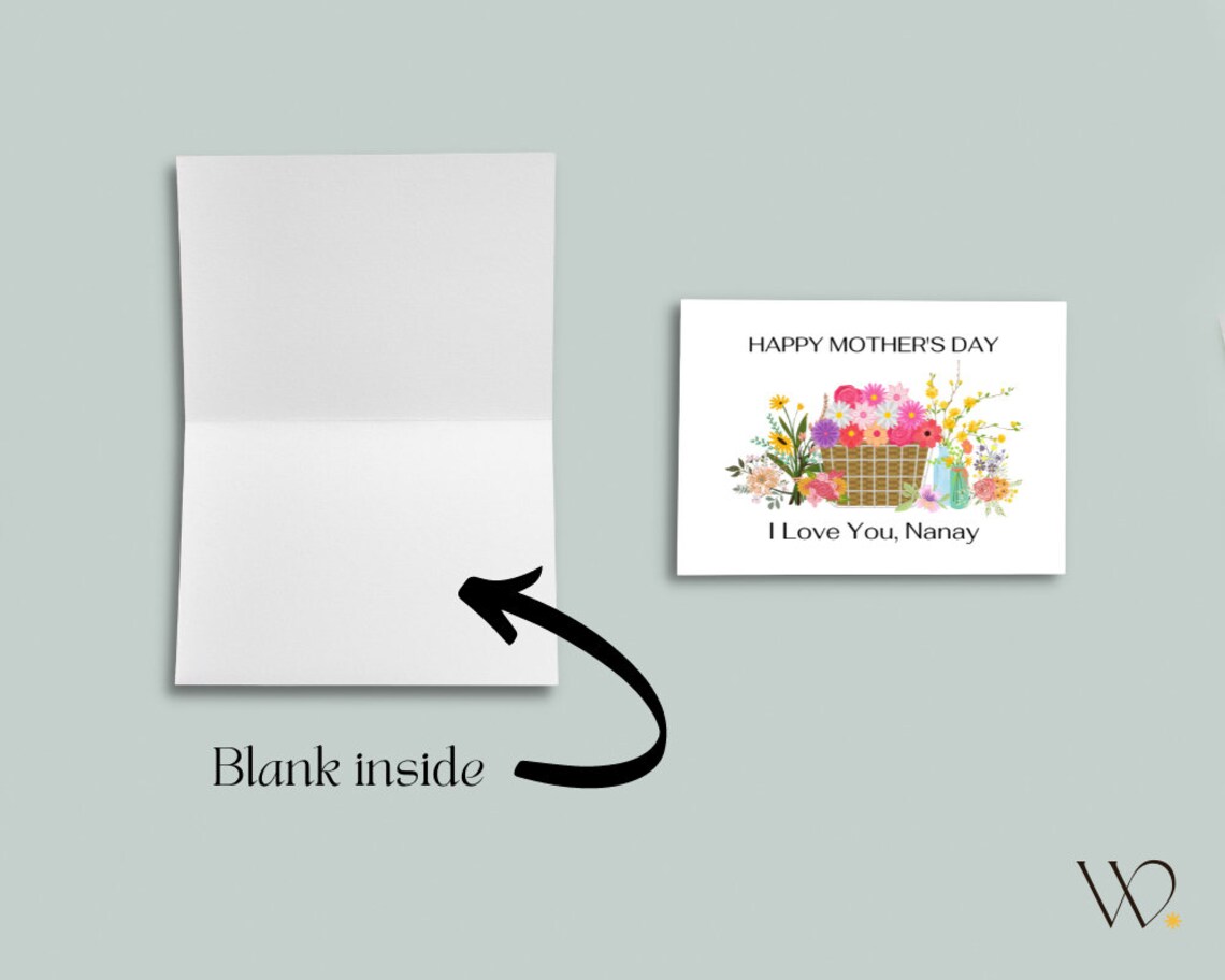 Happy Mother's Day Nanay Greeting Card Printable - Mother's Day Card ...