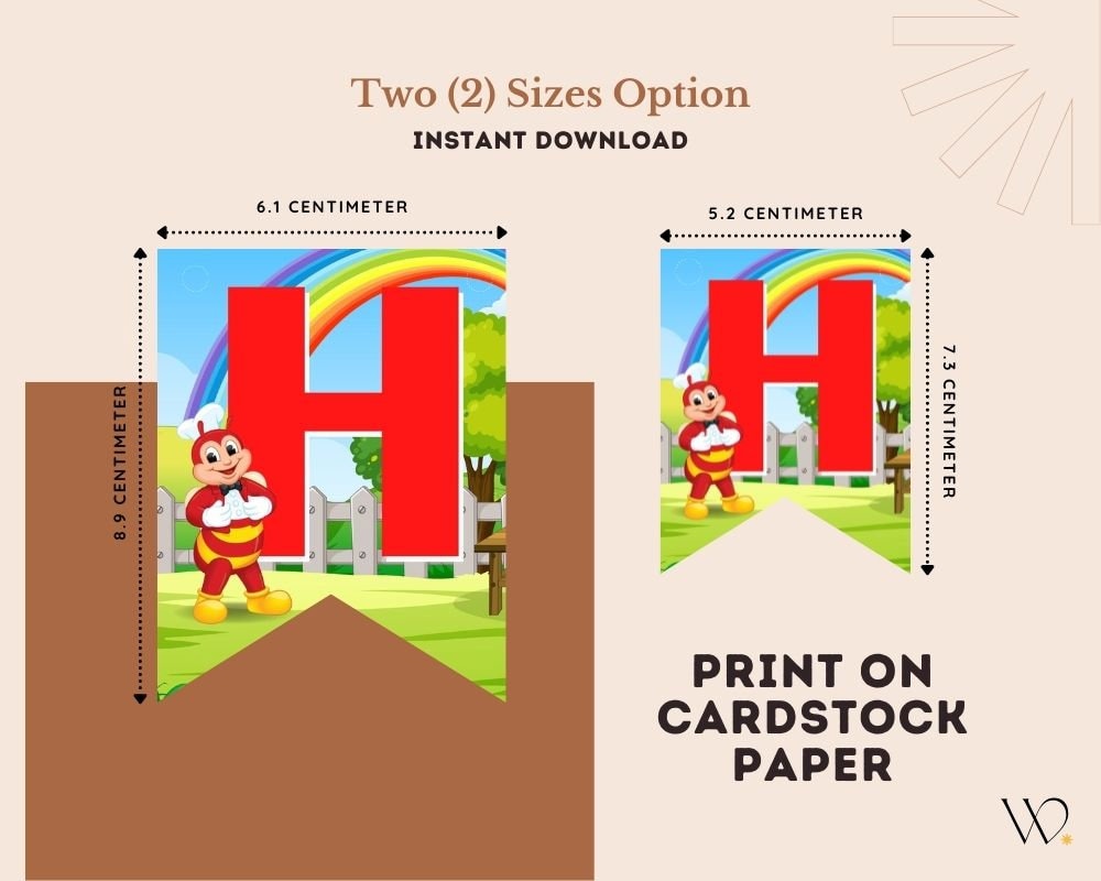 Buy Jollibee Birthday Banner Happy Birthday Banner Jollibee Themed ...