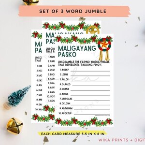 Christmas Games Bundle Printable Games - Paskong Pinoy Games Party ...