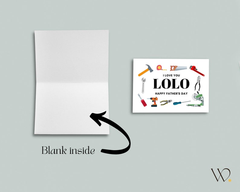 Happy Father's Day Lolo Greeting Card Printable - Father's Day Card ...