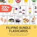 Filipino Flashcards Mega Bundle (200+ Cards) | Tagalog-english ...