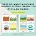 Landforms of the Earth (12 Cards) - Tagalog Flashcards With English ...