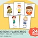 Emotions Flashcards (24 Cards) Filipino and English Translation ...