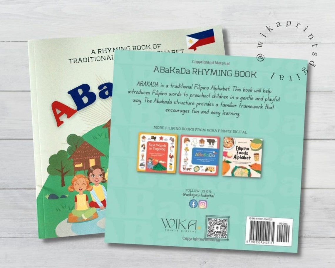 Abakada Rhyming Book Alphabet for Bilingual Learners | Tagalog Book for ...