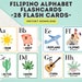 Filipino Alphabet (28 Cards) Flashcards - Tagalog ABC Flashcards ...