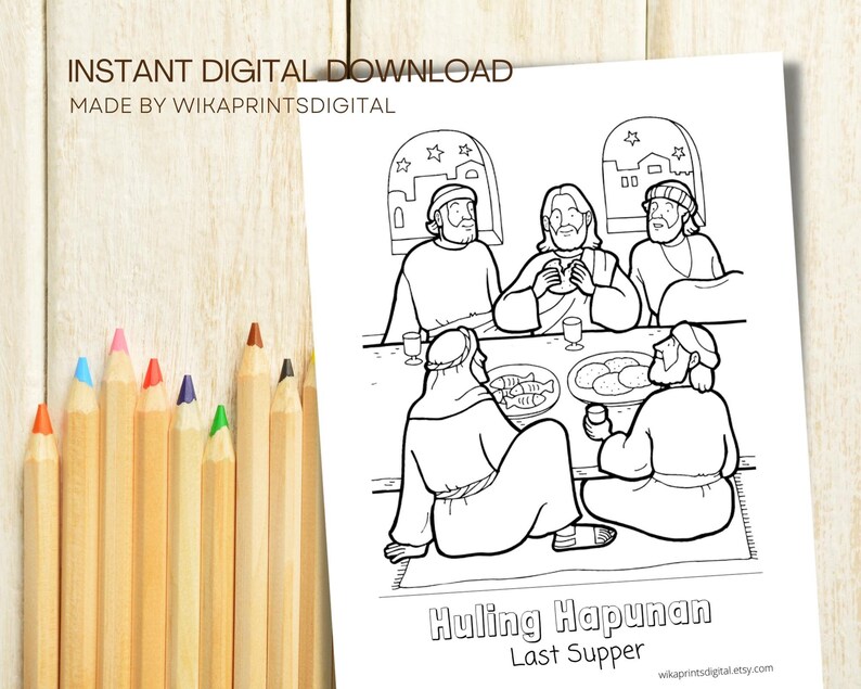 Holy Week Coloring Page | 6 Printable PDF | Mahal Na Araw Coloring ...