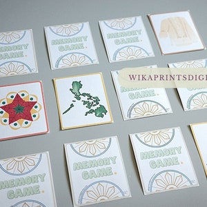 Philippines Matching Game (76 Paired Cards) Unique Filipino Themed ...