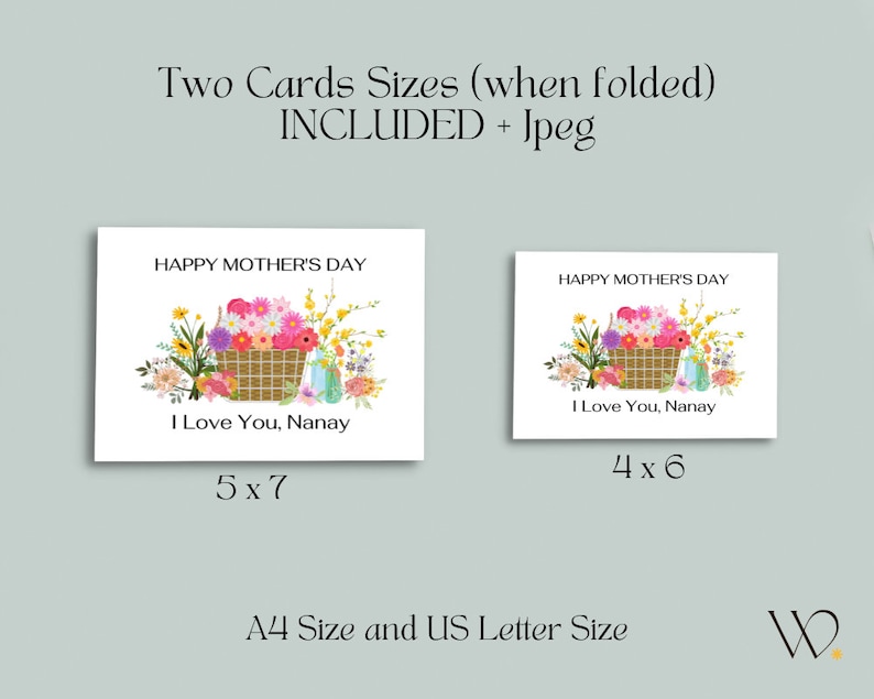 Happy Mother's Day Nanay Greeting Card Printable - Mother's Day Card ...