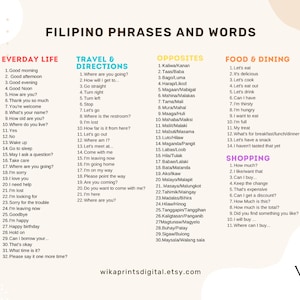 Essential Filipino Phrases 110 Cards Flashcards - Filipino W/ English ...