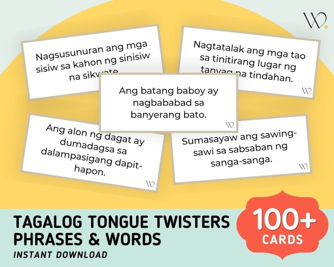 Tongue Twisters Tagalog