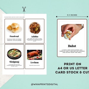 Filipino Foods Delicacies Flashcards (36 Cards) Filipino Flashcards ...