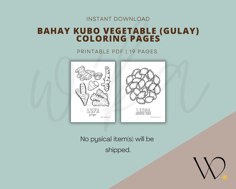 Vegetables Coloring Pages (19 Pages) Printable PDF | Bahay Kubo ...