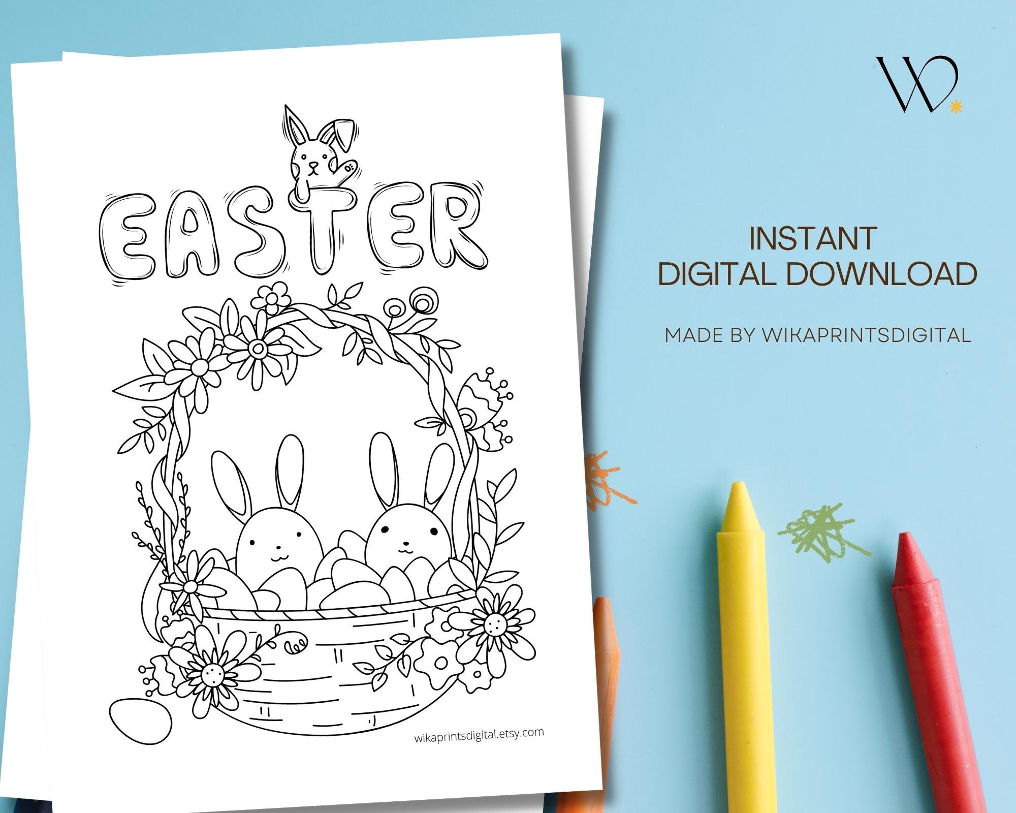 Easter Coloring Pages 15 Printable PDF | Easter Egg Coloring | Filipino ...