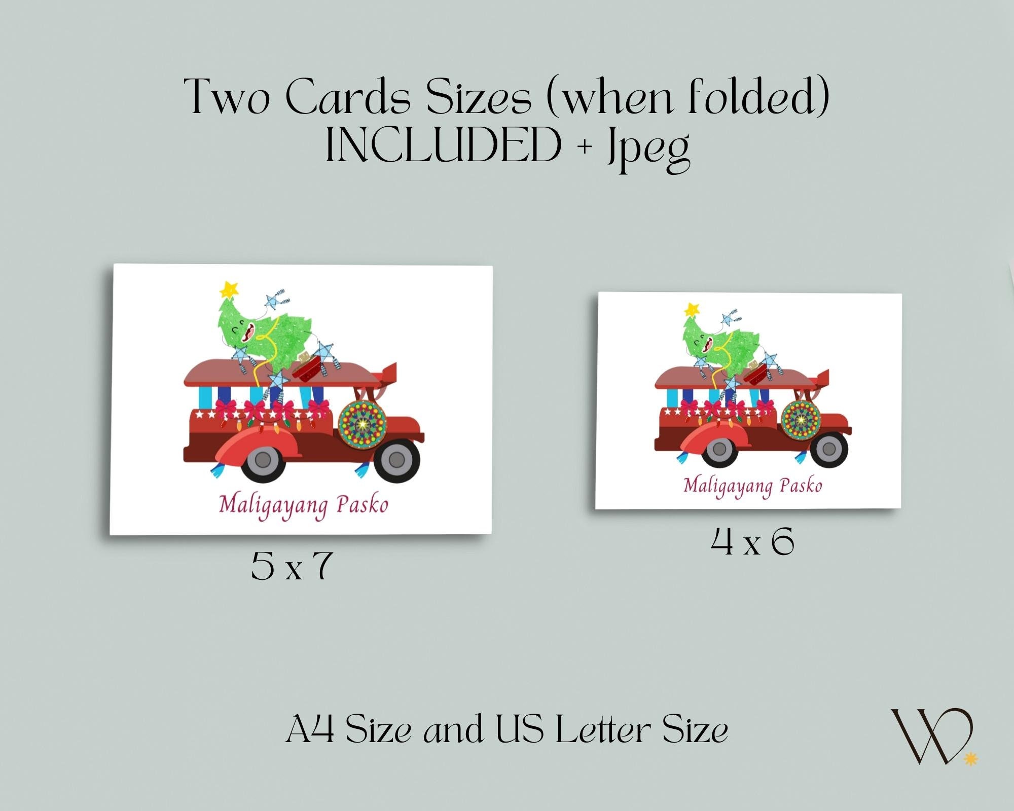 Christmas Jeepney Greeting Card Printable - Christmas Card Printable ...