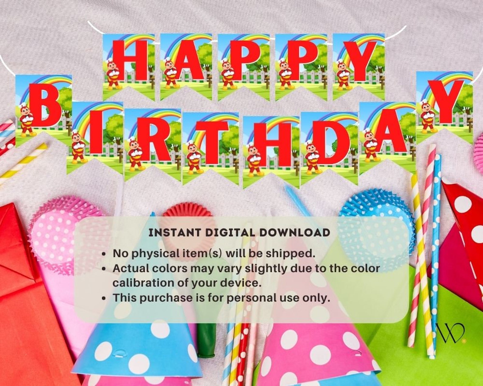 Jollibee Birthday Banner | Happy Birthday Banner Jollibee Themed Party ...