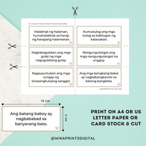 Tagalog Tongue Twisters Flashcards (100+ Cards) | Tagalog Phrases and ...