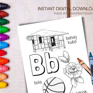 Filipino ABC Coloring Pages 29 Printable PDF Filipino ABC Coloring Book ...