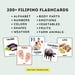 Filipino Flashcards Mega Bundle (200+ Cards) | Tagalog-english ...