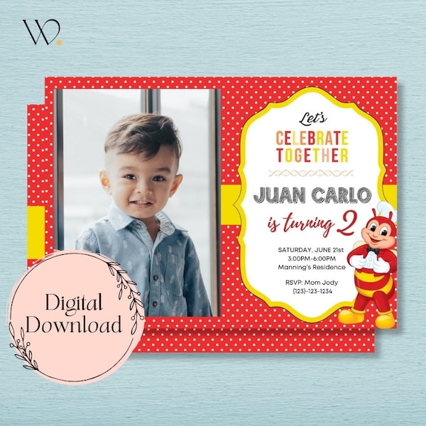 Jollibee Invitation - Etsy