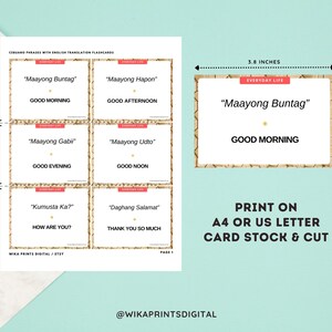 Essential Cebuano Phrases (110 Cards) Flashcards - Cebuano English ...