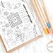 Printable Jollibee Coloring Placemat | Personalized Birthday Coloring ...