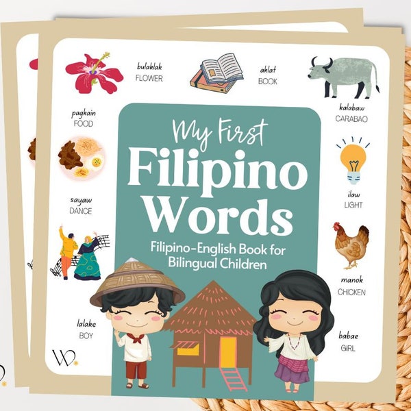 Basic Filipino Words 64 Cards Flashcards Tagalog Flashcards With ...