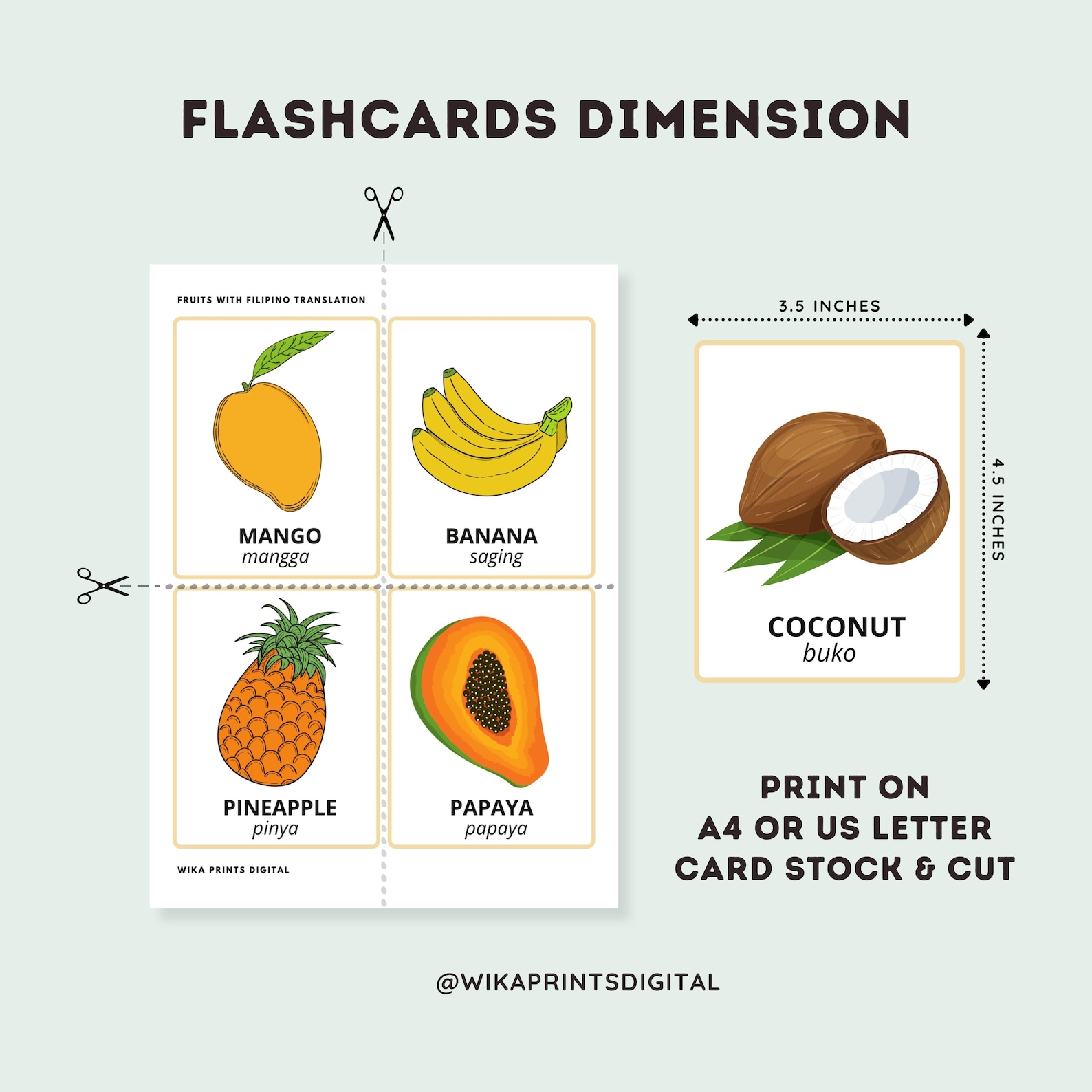 Filipino Flashcards Mega Bundle (200+ Cards) | Tagalog-english ...