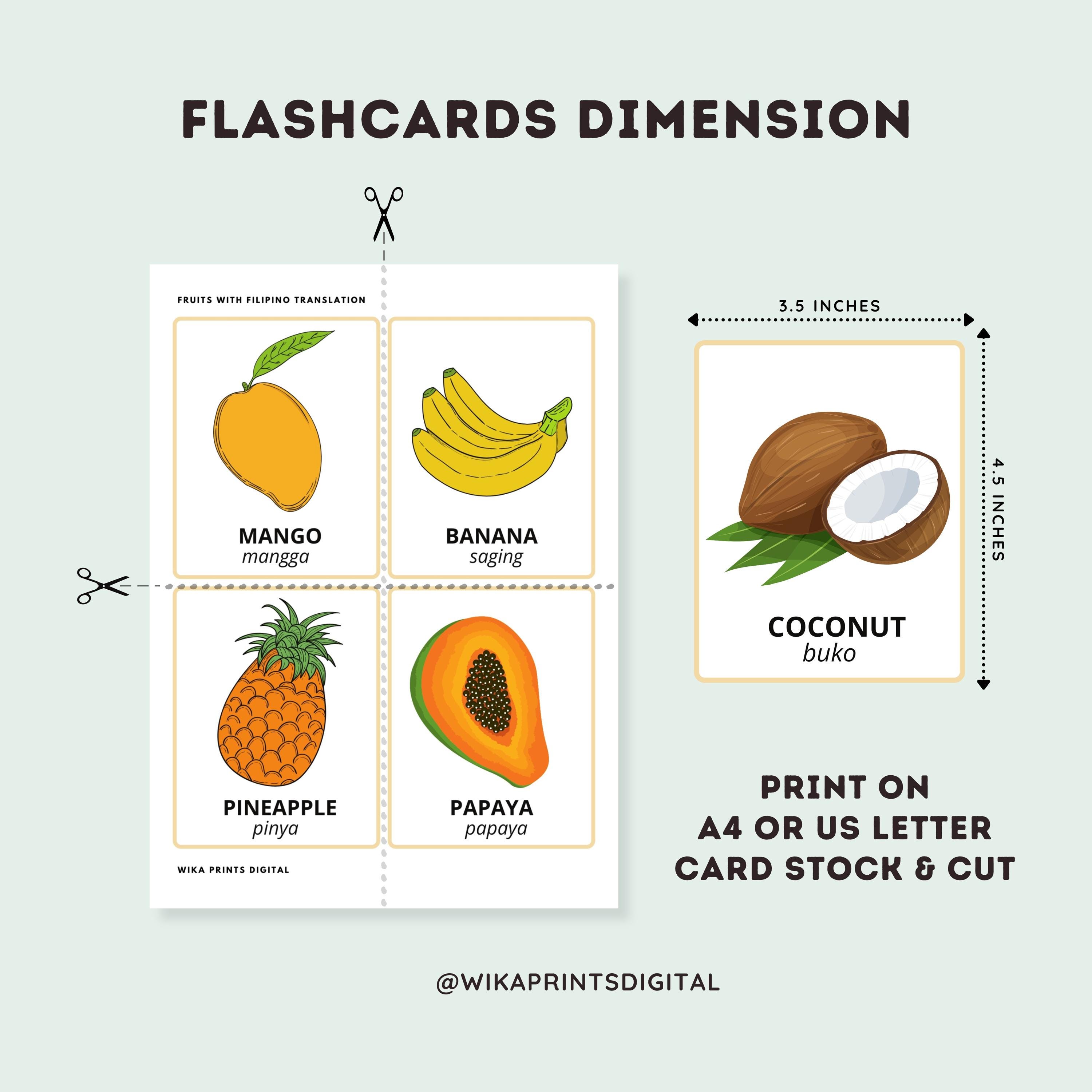 Filipino Flashcards Mega Bundle (200+ Cards) | Tagalog-english ...