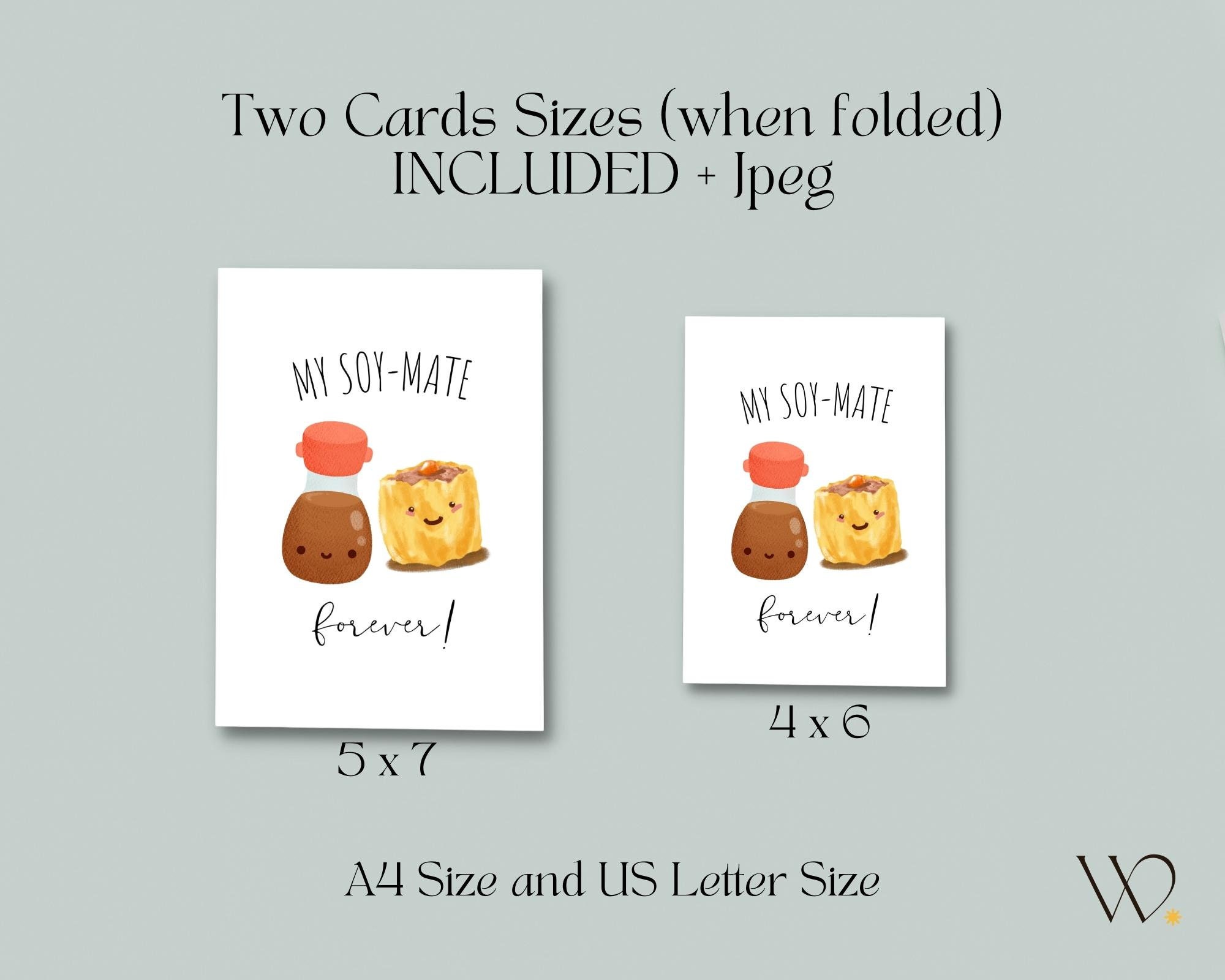 My Soy-mate Forever Greeting Card Printable Greeting Card - Etsy