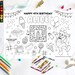 Printable Jollibee Coloring Placemat | Personalized Birthday Coloring ...