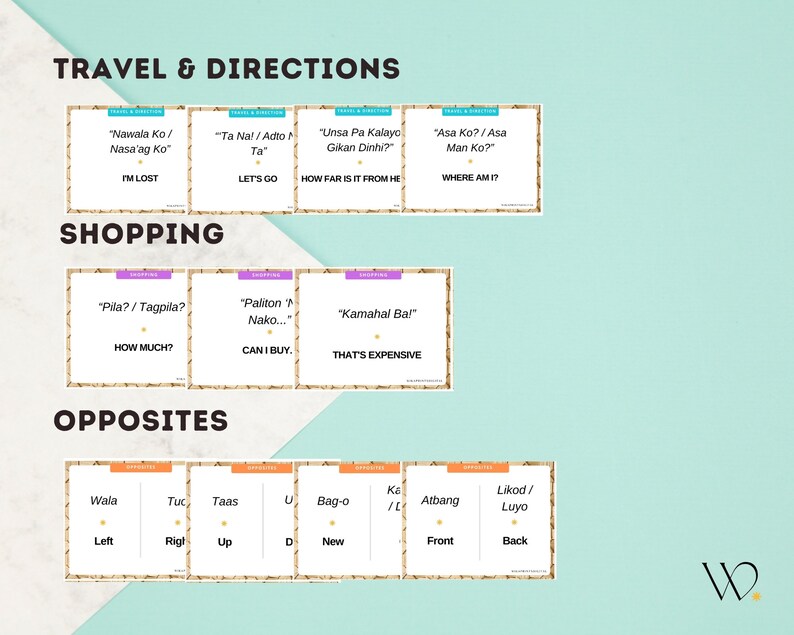 Essential Cebuano Phrases (110 Cards) Flashcards - Cebuano English ...