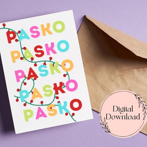 Pasko Greeting Card Printable | Christmas Card Printable | Merry ...