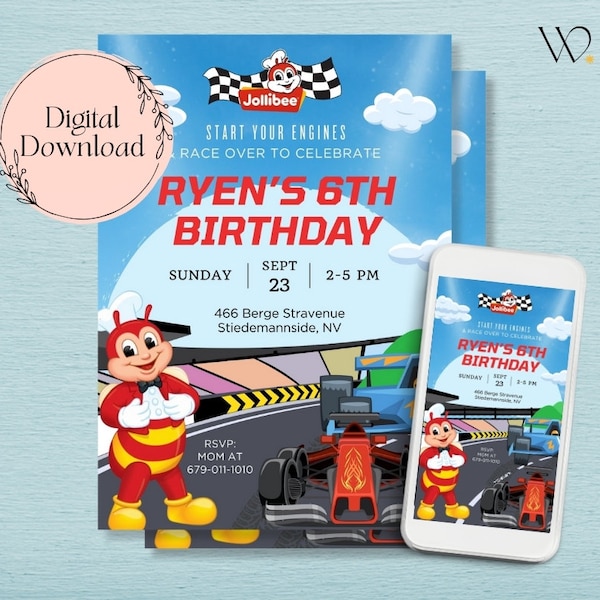 Jollibee Invitation - Etsy
