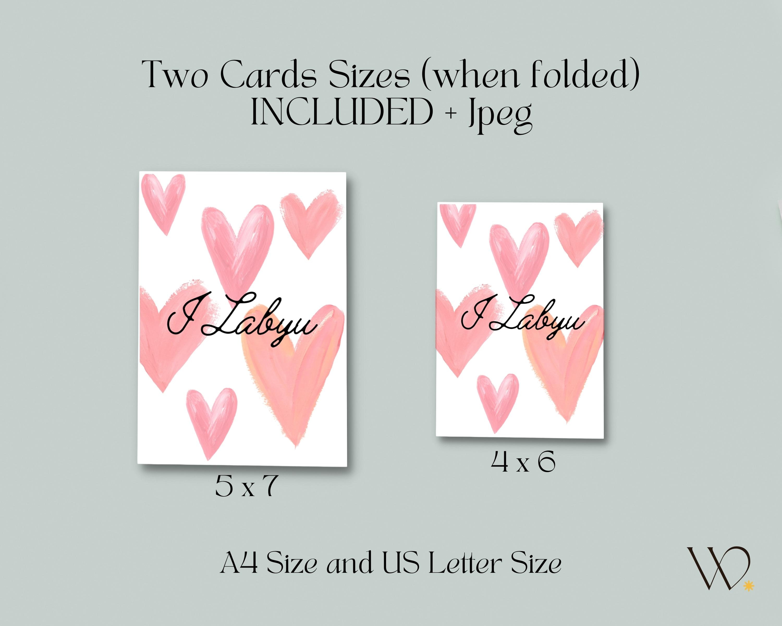 I Labyu Greeting Card Printable | Valentine's Day Card Printable ...