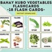 Bahay Kubo Vegetables (18 Cards) Flashcards - Tagalog Flashcards With ...