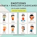 Emotions in Bisaya Flashcards (24 Cards) With English Translation ...