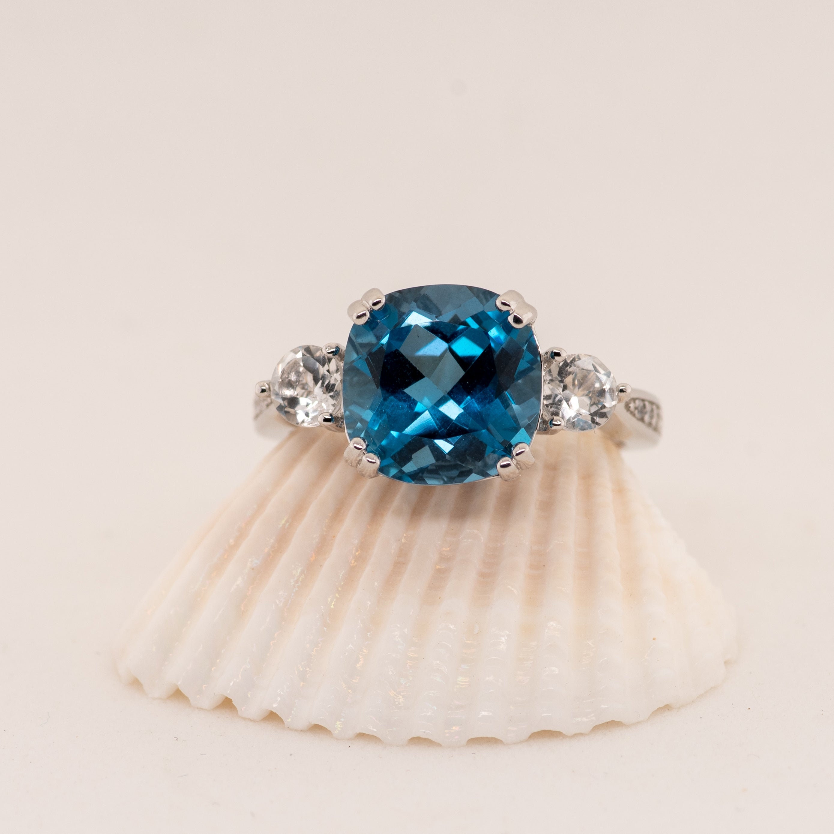 Melina London Blue Topaz Ring - Etsy