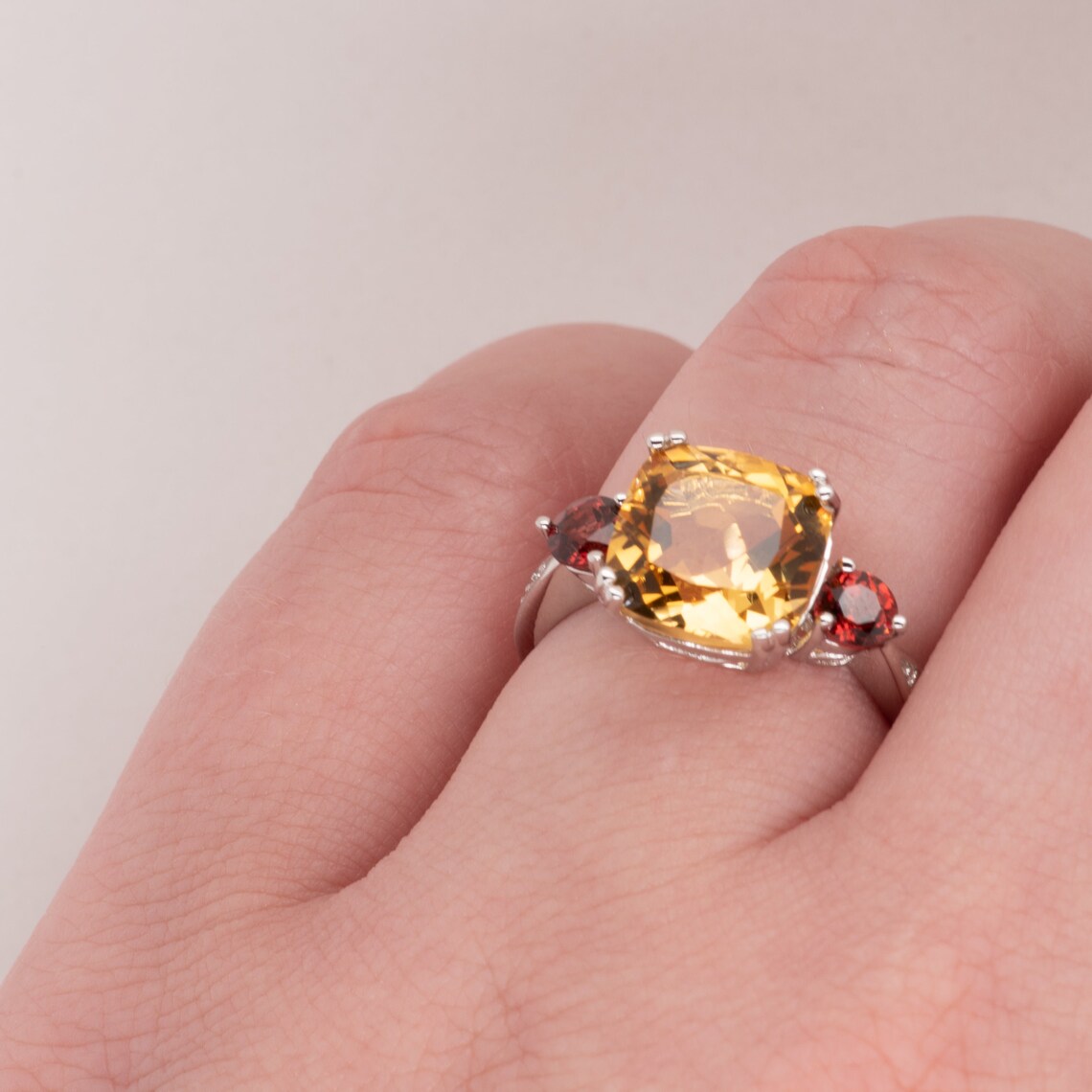 Melina London Blue Topaz Ring - Etsy