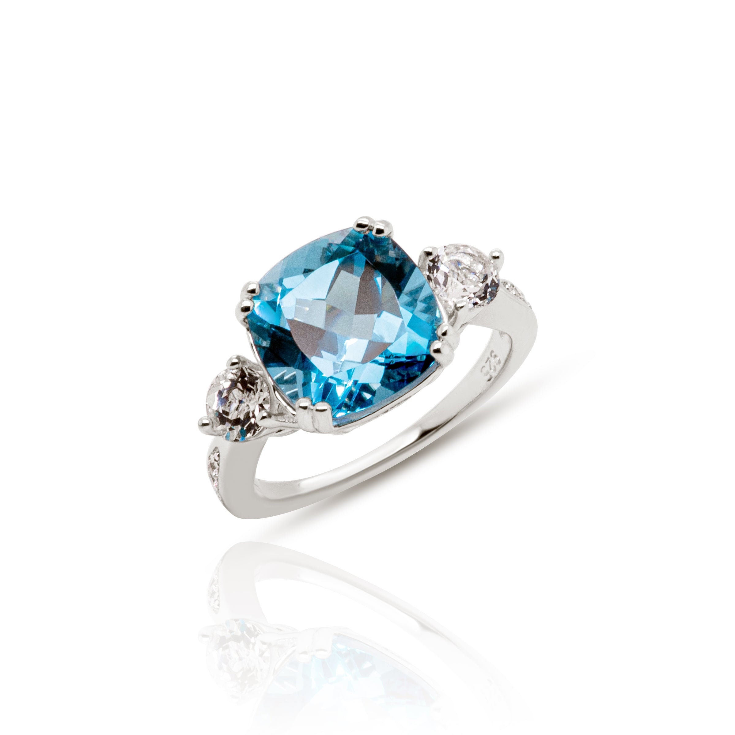 Melina London Blue Topaz Ring - Etsy