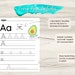 Alphabet Handwriting Worksheets With Spanish Vocabulary Words ...