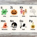 Halloween Alphabet Flashcards A-Z, ABC Flashcards, Homeschool ...