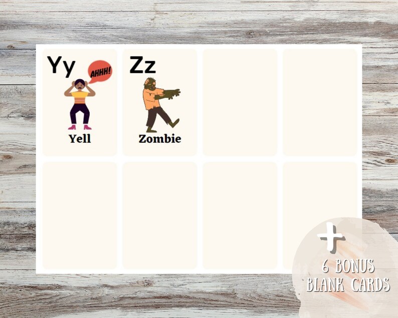 Halloween Alphabet Flashcards A-Z, ABC Flashcards, Homeschool ...