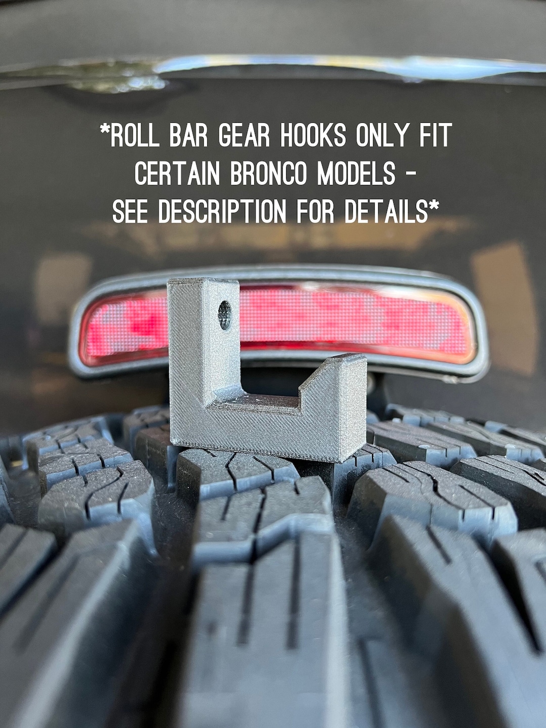 Ford Bronco Roll Bar Gear Hooks Only Fits 4-door Broncos With Roll Bar ...