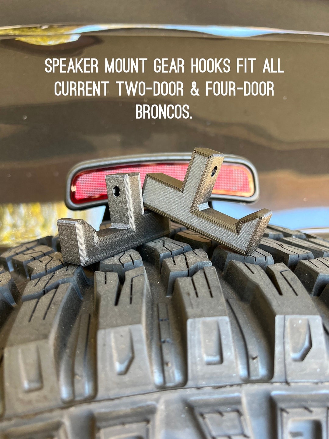 2021 Ford Bronco Gear Hooks Cargo Area Speaker Mount Fits Any 2-door ...