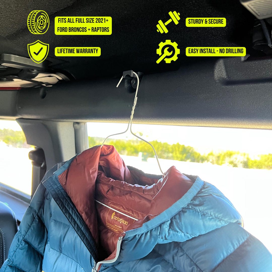 2021+ Ford Bronco Garment Hooks Set - Multiple Color Options - Etsy