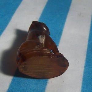 Dolls House, Cat, Ornament, Amber, Carved, Figure, Tigers Eye, Ooak ...