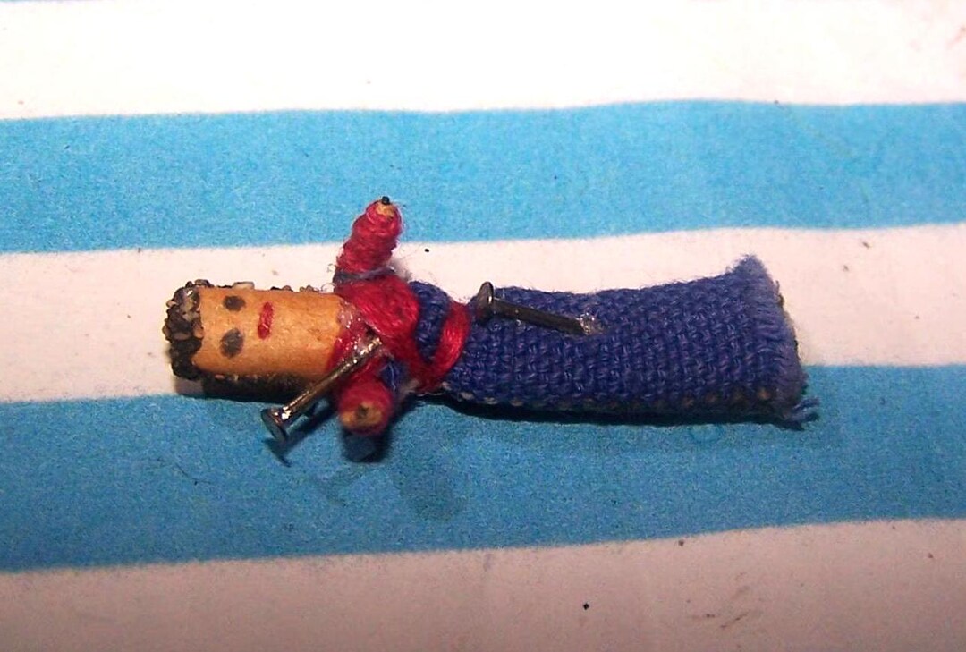 Dolls House, Halloween Prop, 16th Scale, Voodoo, Doll, Lady, Ooak, Hand ...