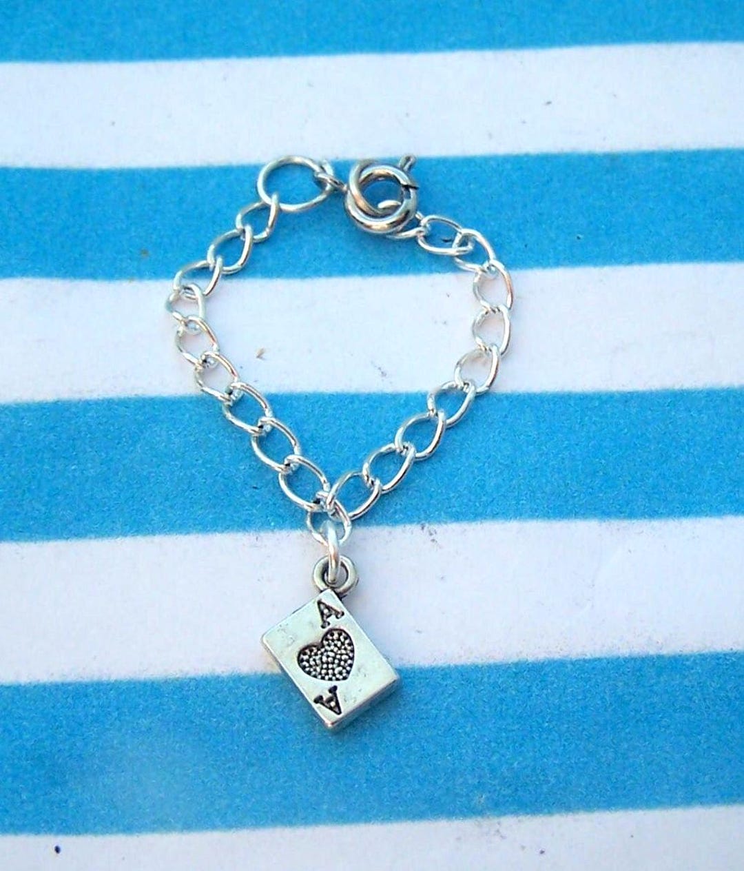 Miniature Necklace, Silver Ace of Spades Pendant, 12th Scale, Dolls ...